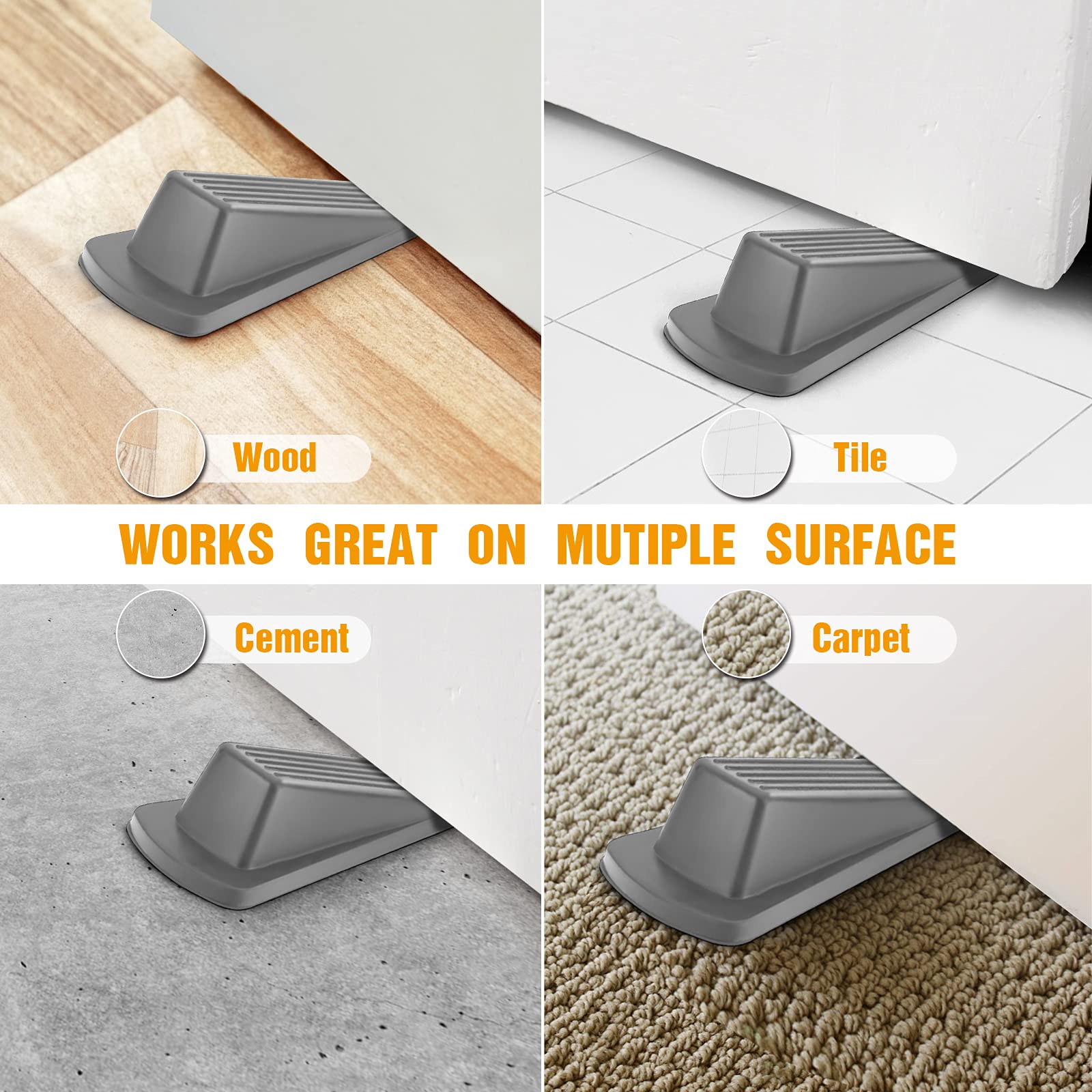 Snapklik.com : Door Stoppers For Bottom Of Door, Premium Rubber Door ...