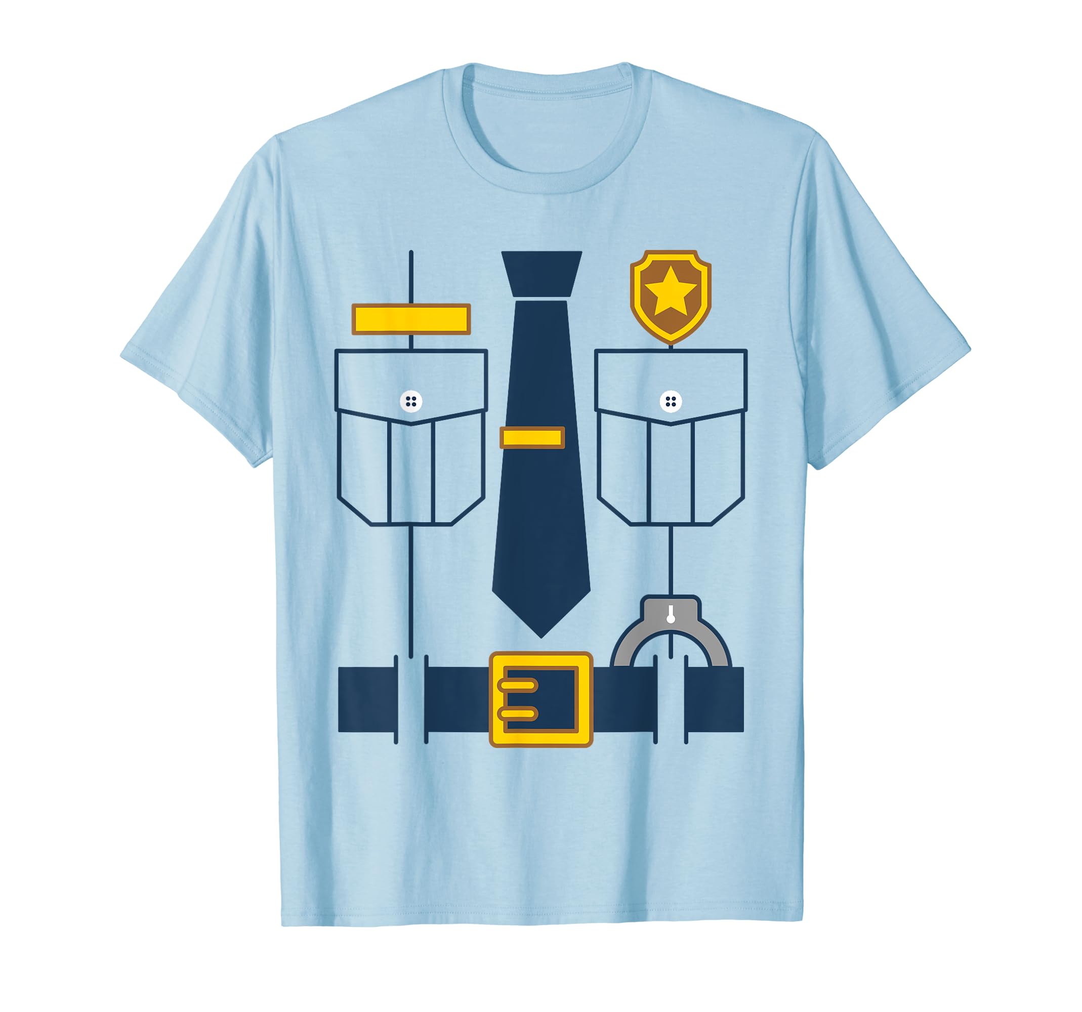 Funny Police Costume Tshirt Funny Police Uniform Cop Uniform Police
