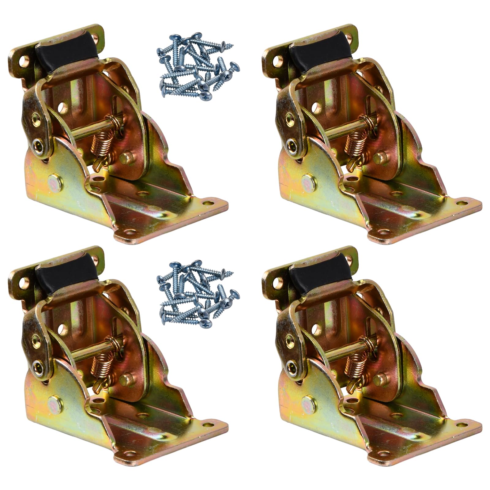 4 Pack Folding Table Leg Brackets Heavy Duty, Self Locking Hinge ...