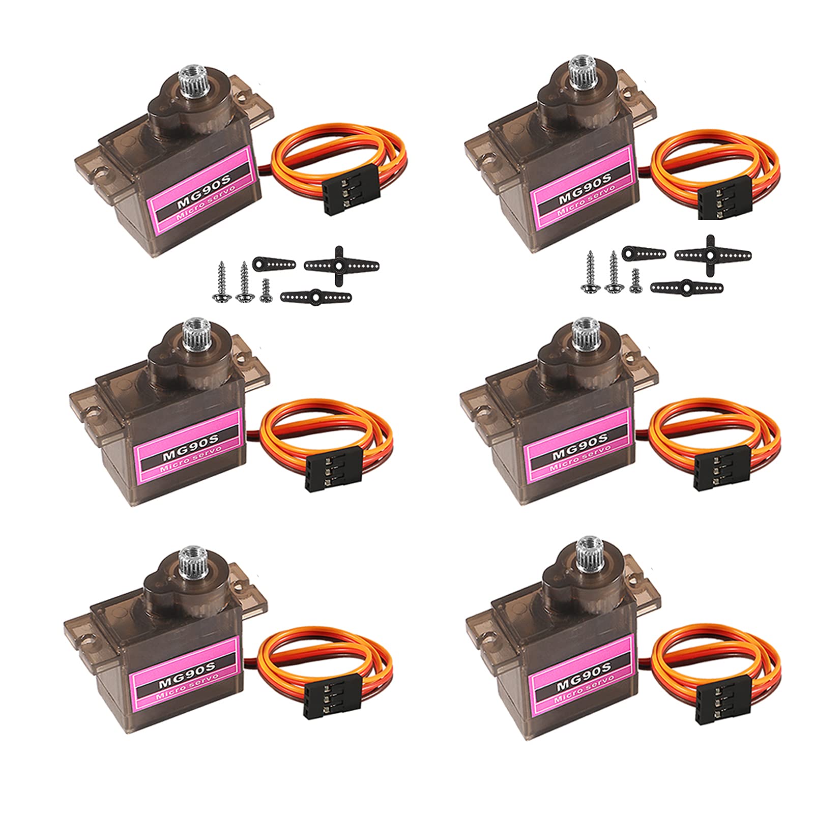 Snapklik.com : MG90S 9G Metal Geared Micro Servo Motor 6 Pcs, MELIFE ...