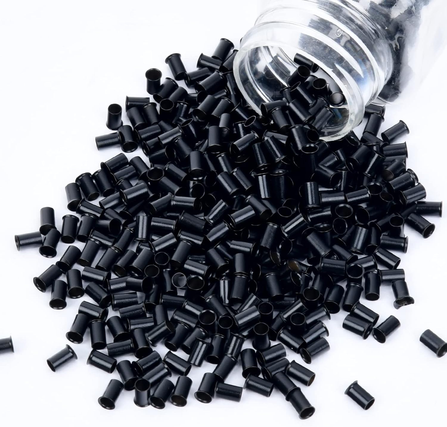 Vlasy 3.4mm Microlink Beads Micro Link Rings Non-Silicone Copper Tubes ...