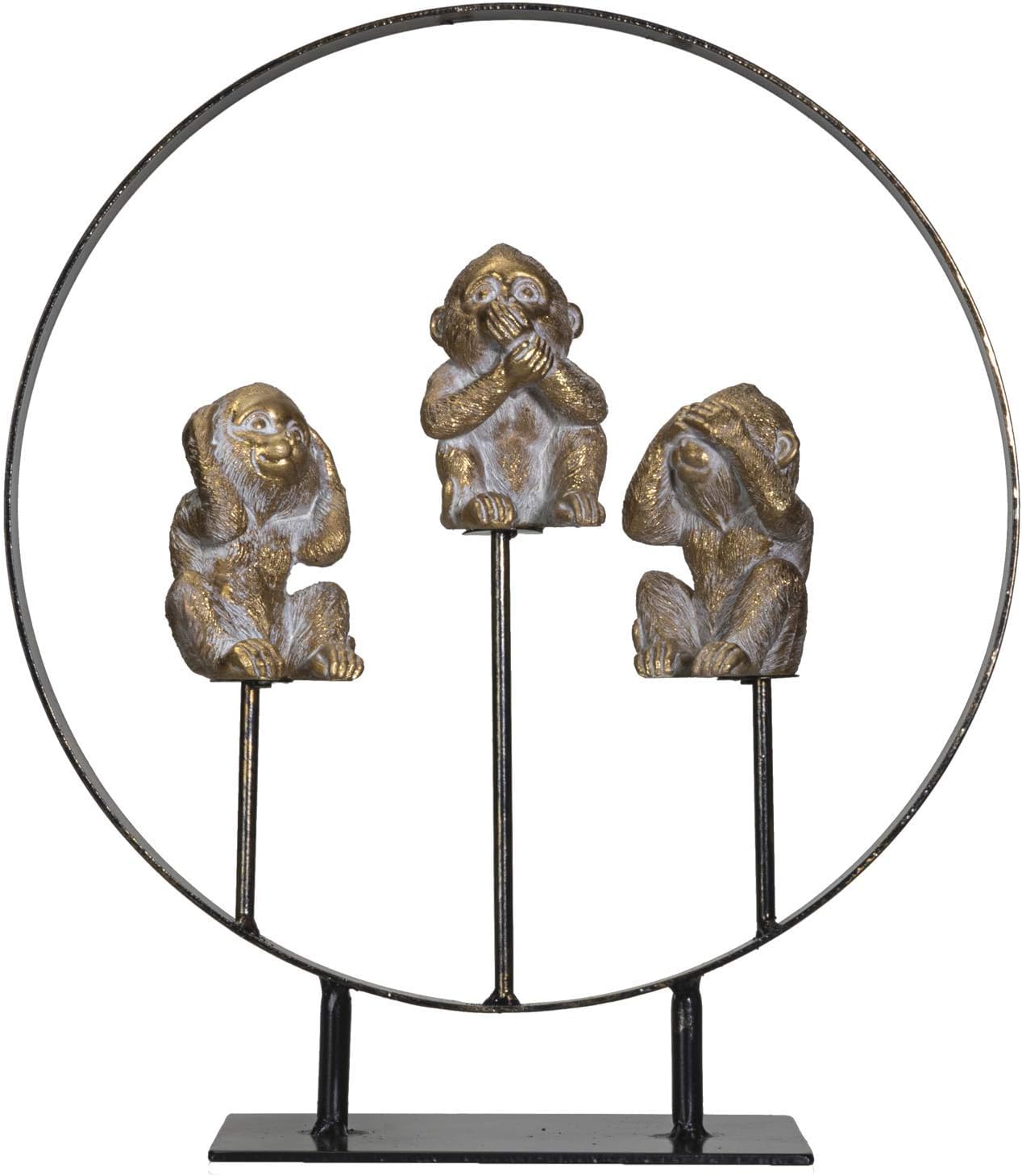 Amazon.com: Pacific Giftware See Hear Speak No Evil Monkeys Resin ...