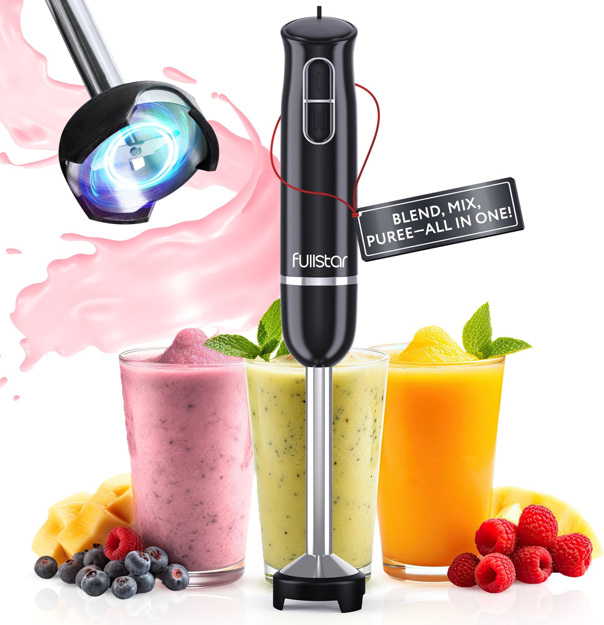 Amazon.com: Immersion Blender Set, Hand Blender Electric, Immersion ...