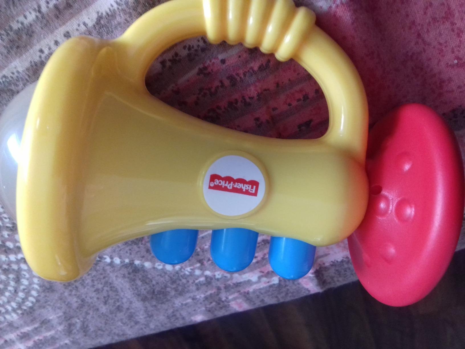 Buy Fisher-Price Trumpet Rattle, Multi Color Online at Low Prices in ...