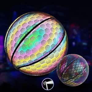 Amazon.com : Holographic Glowing Basketball Official Size 7 (29.5 inch ...