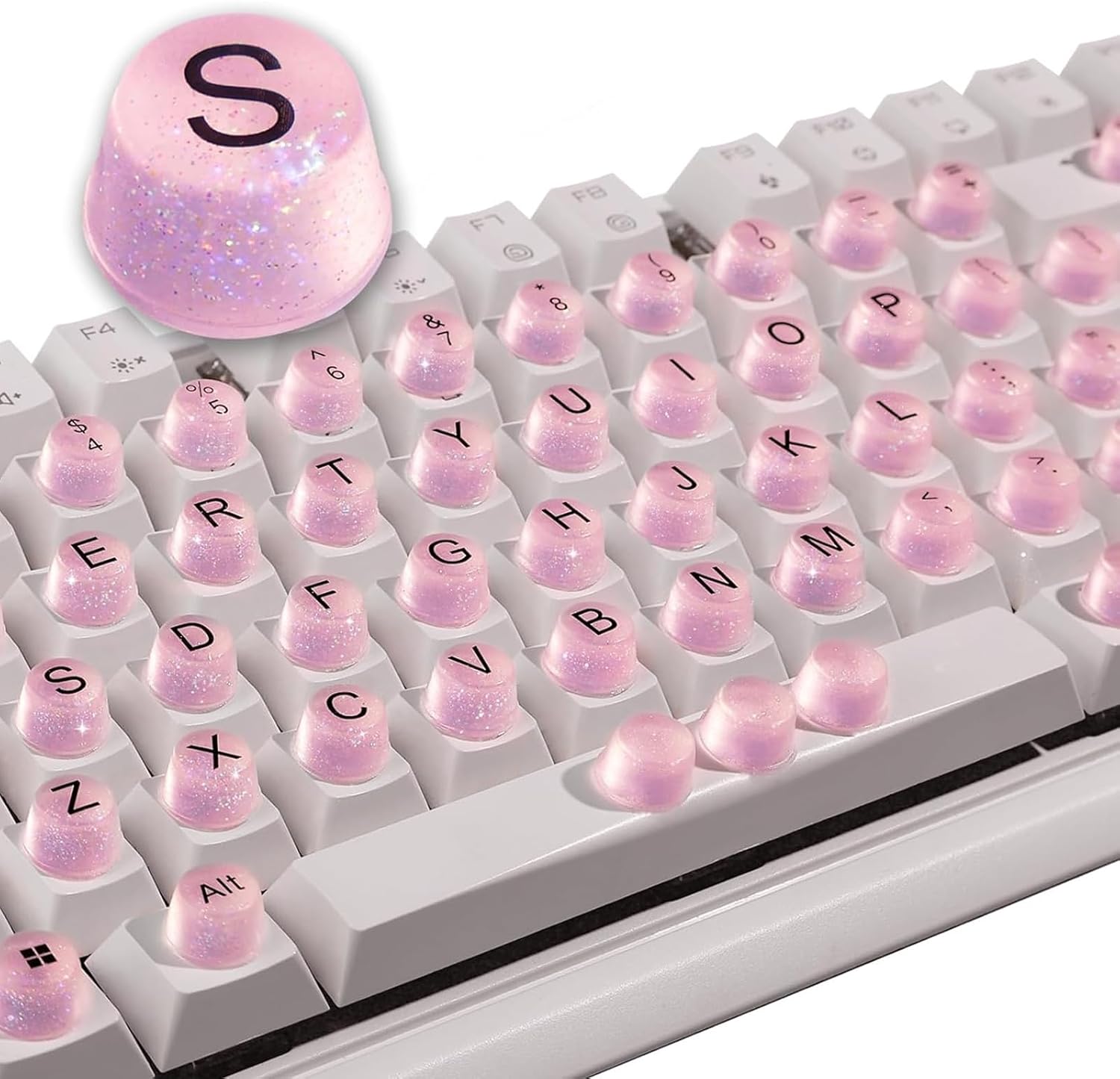 Amazon.com: Raised Keyboard Stickers for Long Nails, Bling Keyboard ...