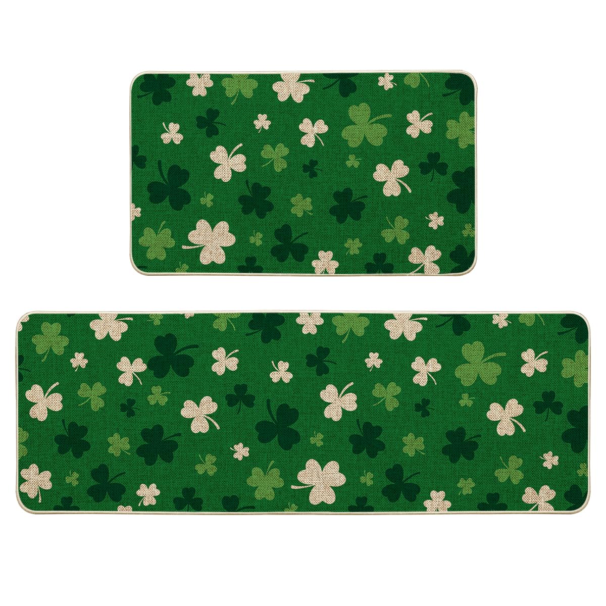 Amazon.com: Artoid Mode Green Shamrock St. Patrick's Day Kitchen Mats ...