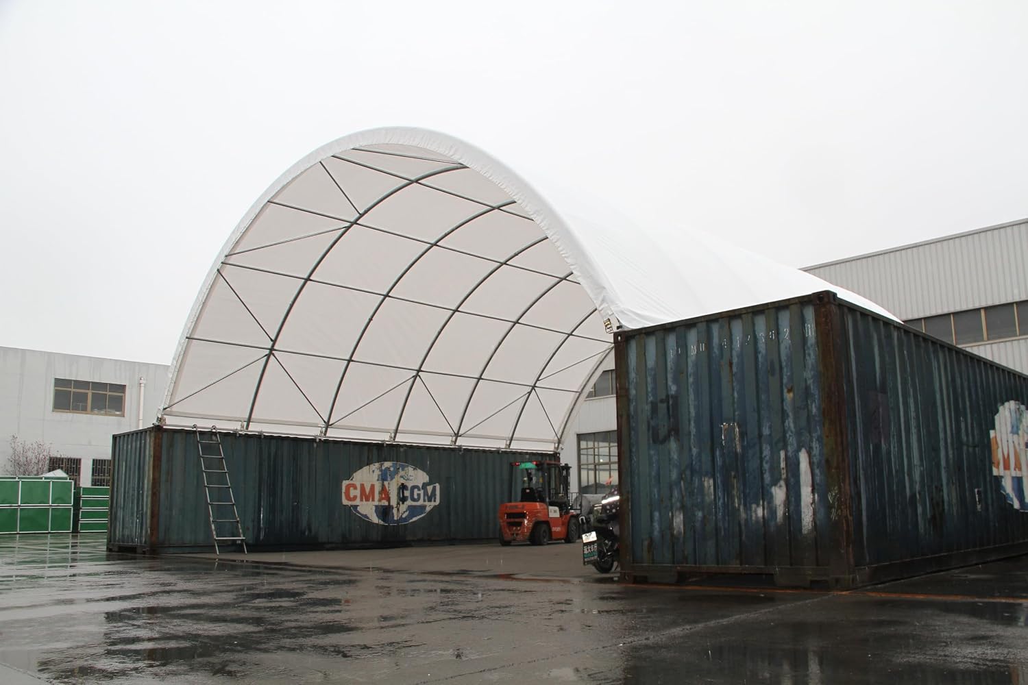 Amazon.com : Star20XX Shipping Container Canopy Shelter 20'x20 ', 15oz ...