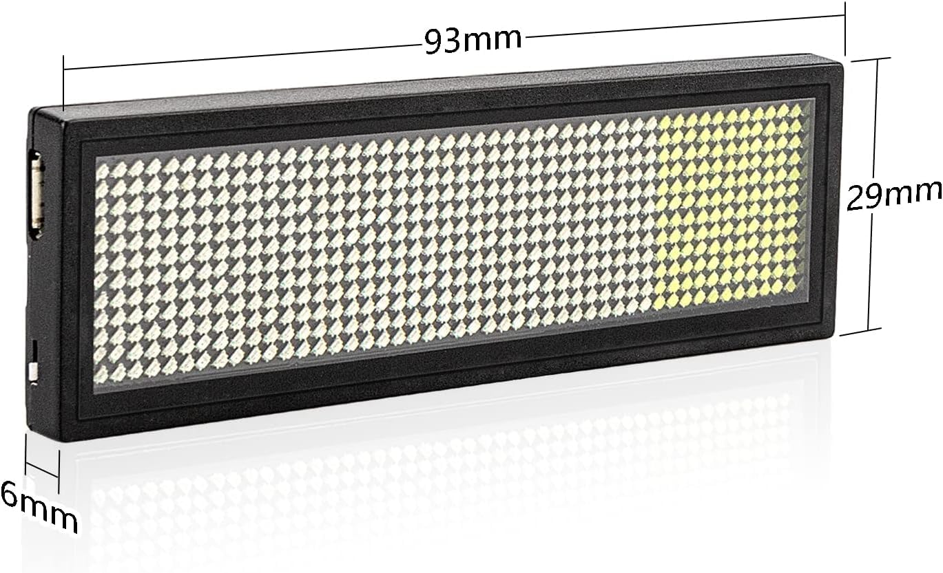 Snapklik.com : Leadleds 4 Pack Programmable Bluetooth Led Name Tag ...