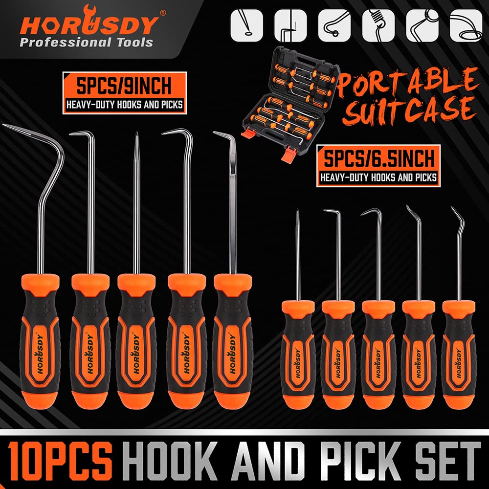 Snapklik.com : 10-Piece O-ring Hook And Pick Set - Mechanic Oil Seal O ...