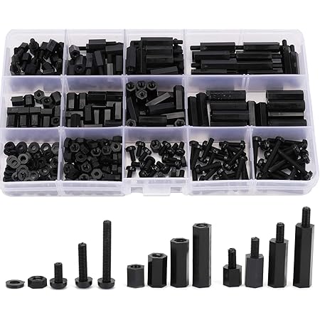 Amazon.com: M2 M3 Male-Female Nylon Hex Standoff Plastic Thread ...