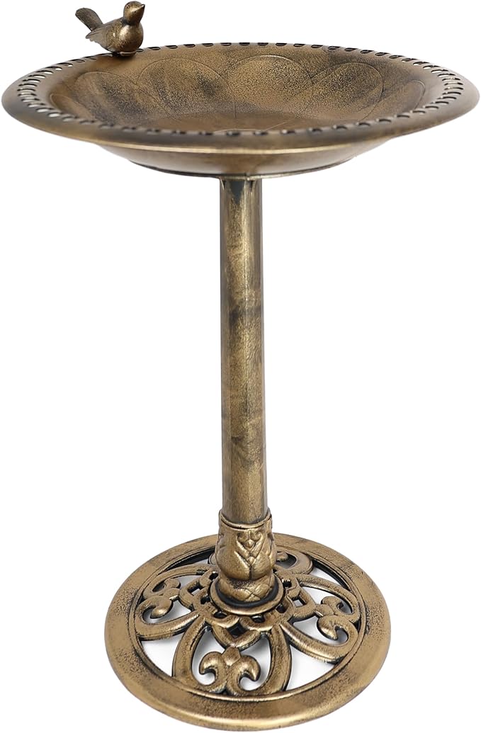 DIVCHI Bird Bath for Garden Freestanding Birdbaths Wild Birds Baths ...