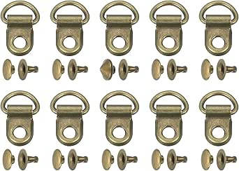 Amazon.com: uxcell 40 Sets Shoelace Hook, Boot Lace Hooks D-Ring Eyelet Buckles with Rivets ...