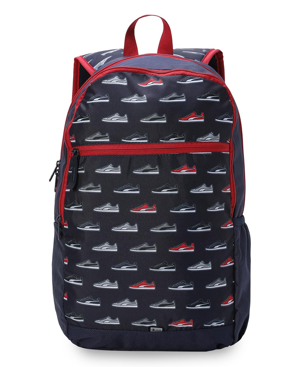 Buy Puma Unisex-Adult Cat Backpack v2, Club Red-Club Navy-Gray Fog ...