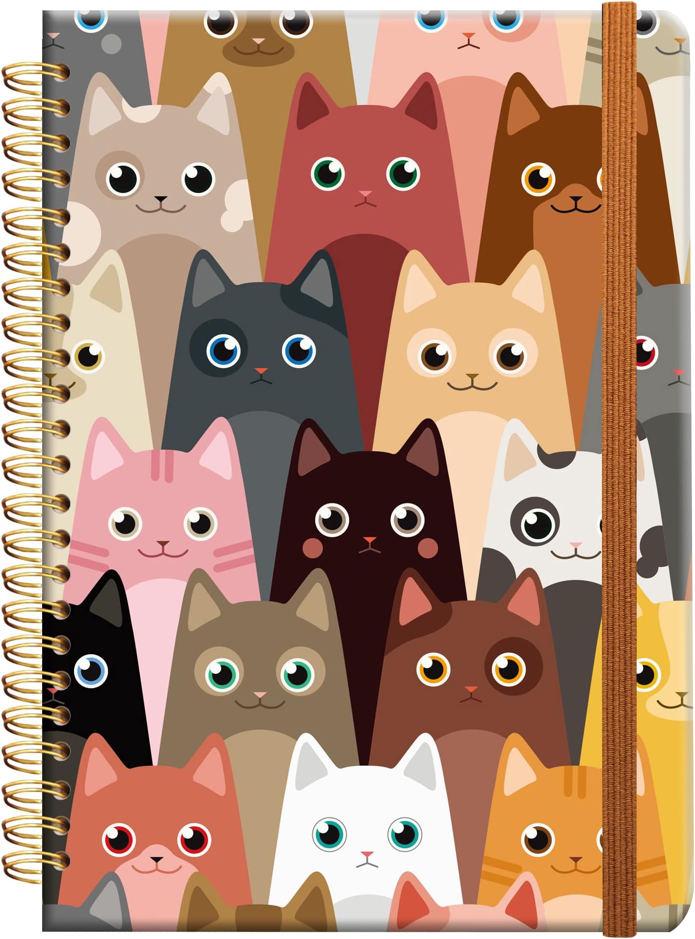 Amazon.com : Ruled Spiral Writing Notebook,A5 Hardcover Lined College ...