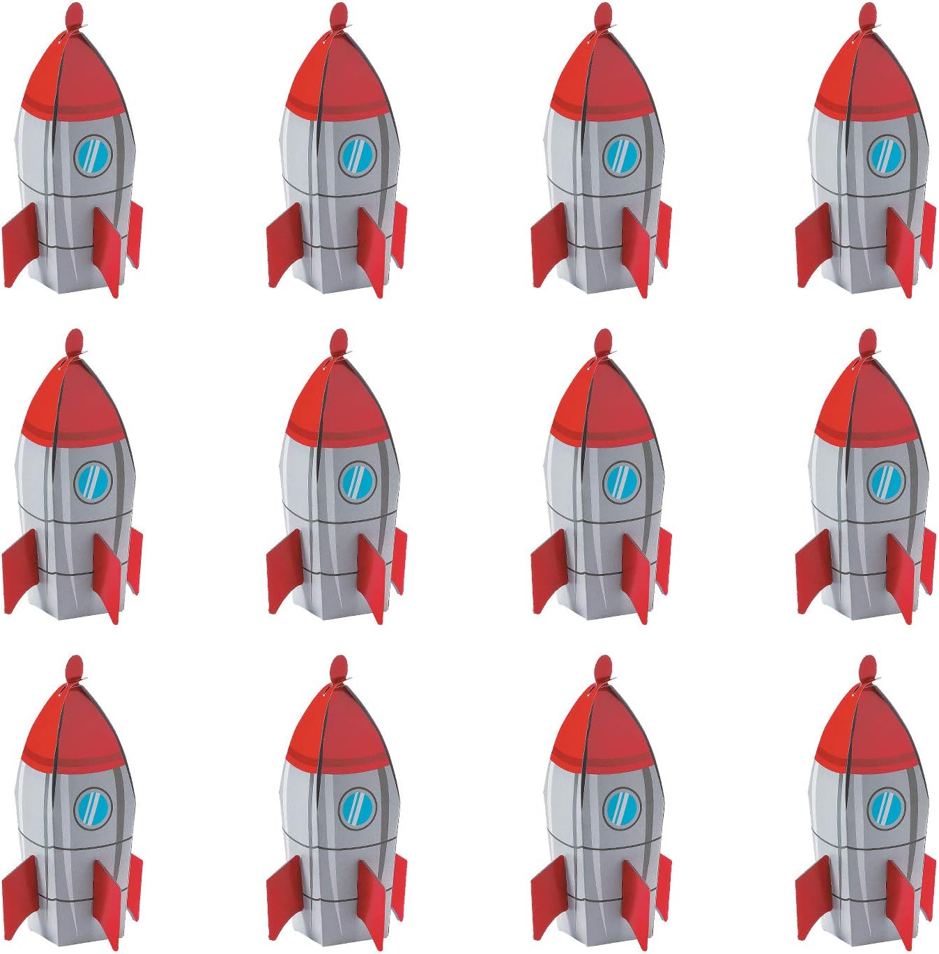 Amazon.com: Fun Express Space Party Favor Boxes - 12 Count Small Box ...