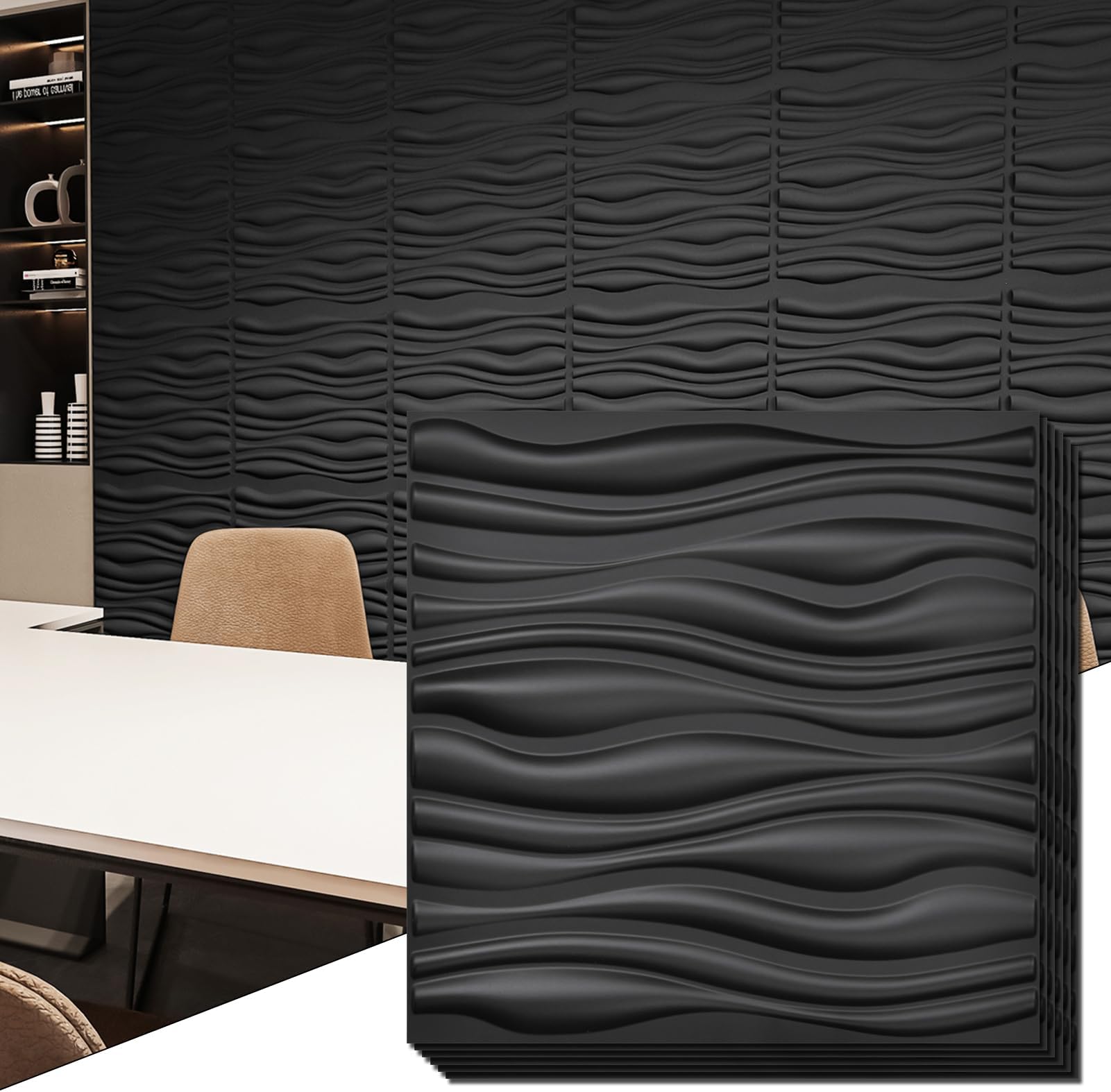Amazon.com: Art3d 33-Pack 3D Wall Panels for Interior Wall Decor, Textured Accent Wall Paneling ...