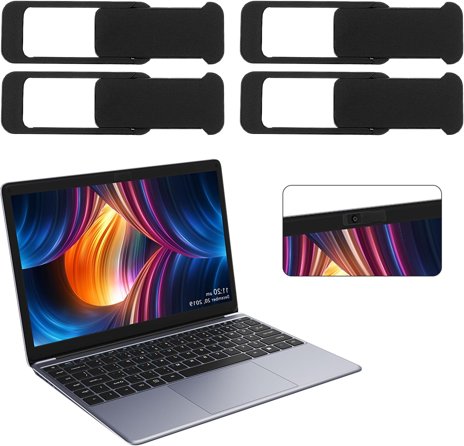 Amazon.com: Amabro 4PCS Laptop Webcam Cover, Thin Camera Cover Slide ...