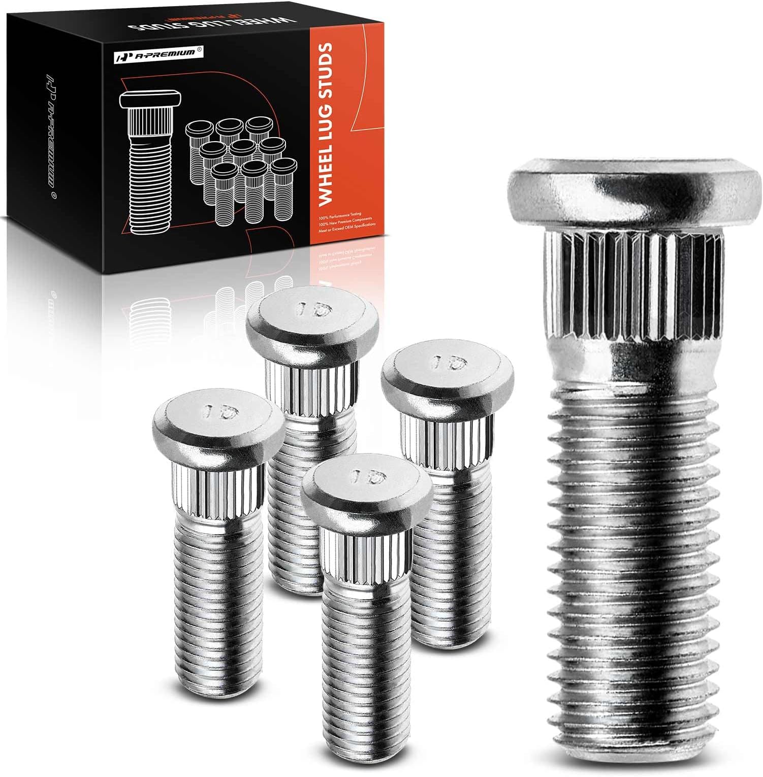 A-Premium 5PCS Wheel Studs M12 x 1.5 & 32mm Long Lug Studs Compatible ...