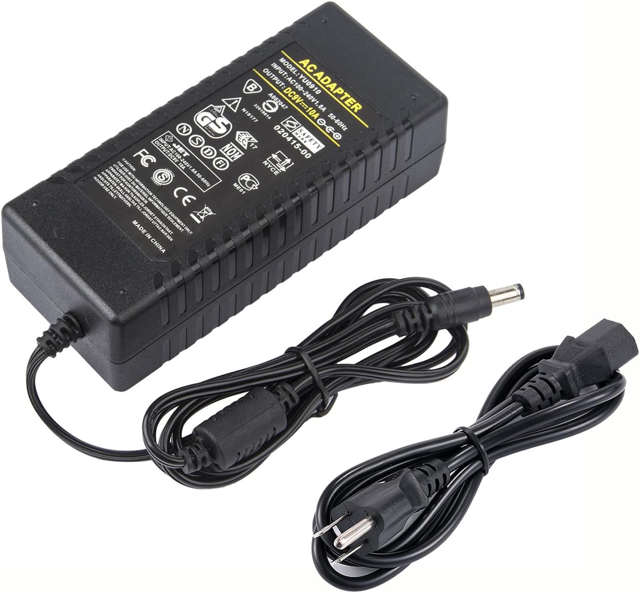 Amazon.com: 9V 10A Power Supply Adapter - COOLM AC 100-240V to DC 9 ...