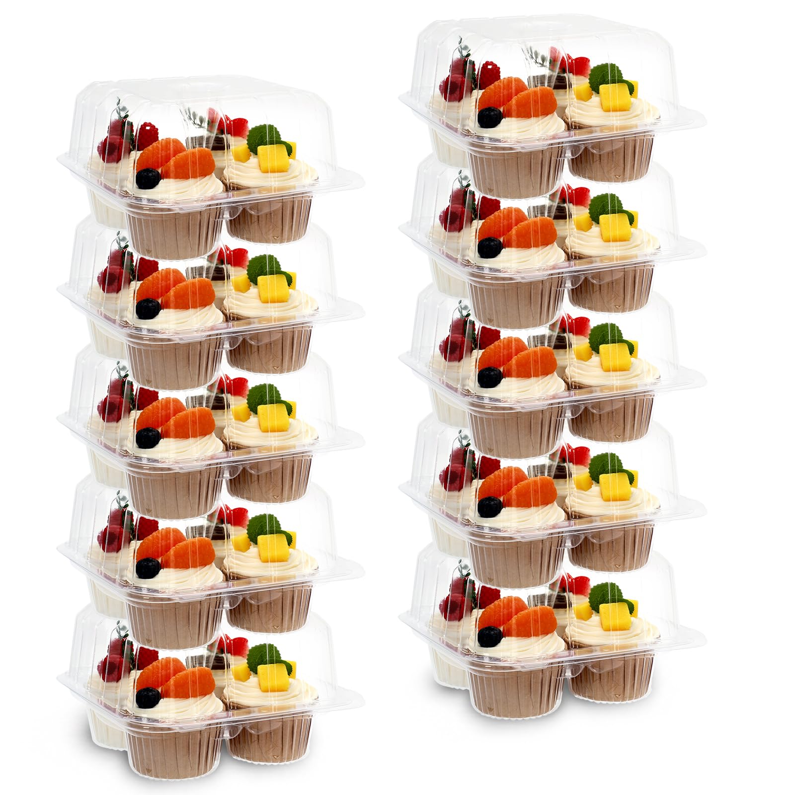 Amazon.com: JarThenaAMCS 80 Pack Plastic Cupcake Containers 4 ...