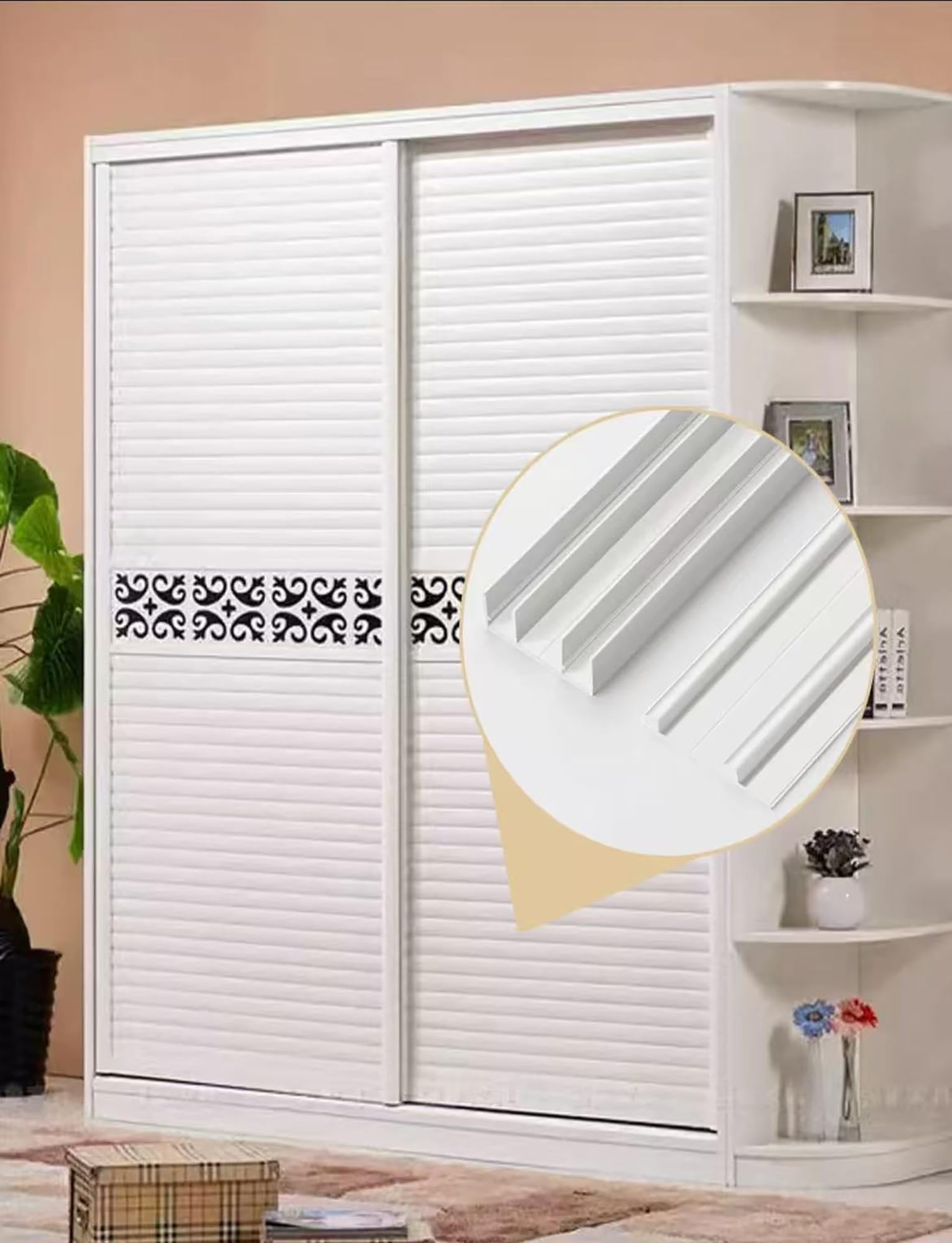 Bypass Sliding Closet Door Track Heavy-Duty Sliding Closet Door Track ...