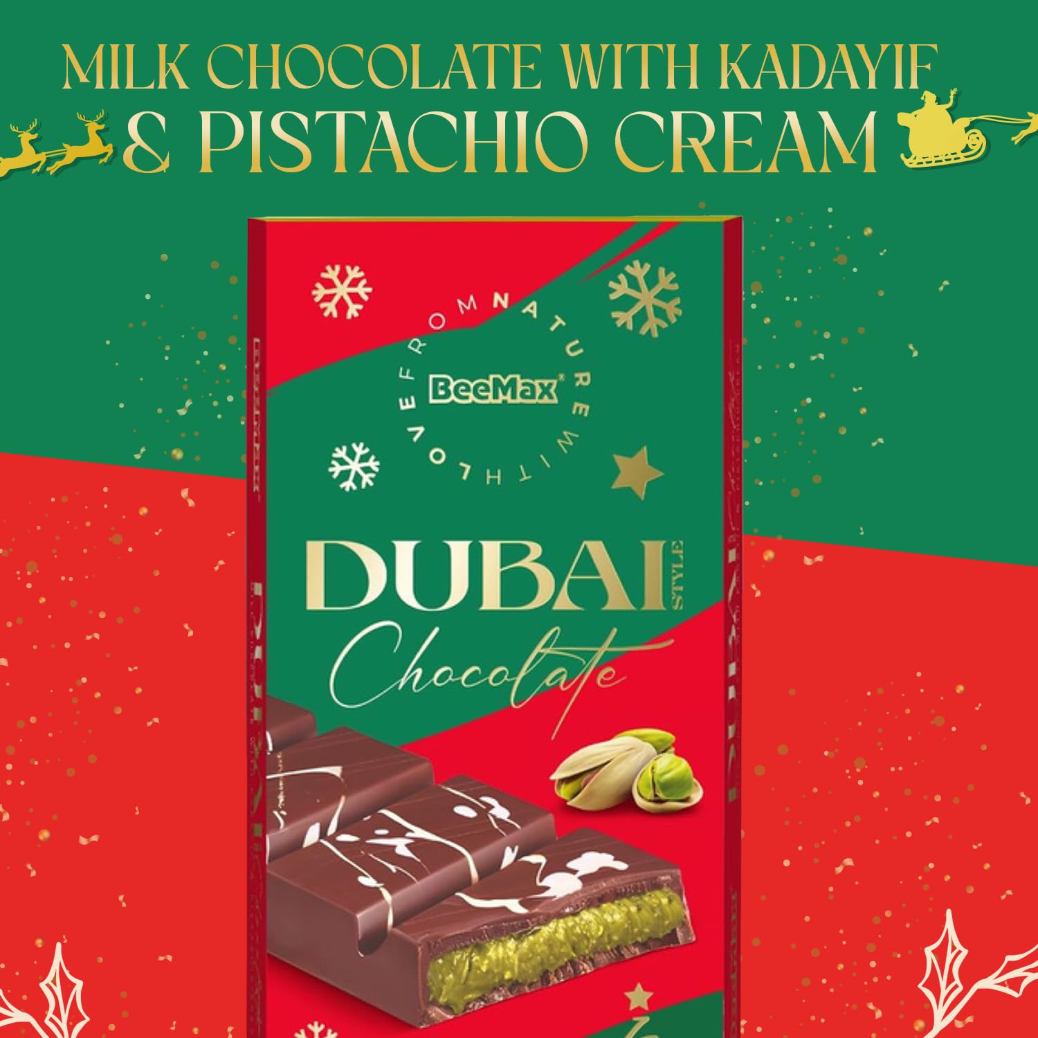 Snapklik.com : Beemax Festive Mini Dubai-Style Chocolate Bar Limited ...