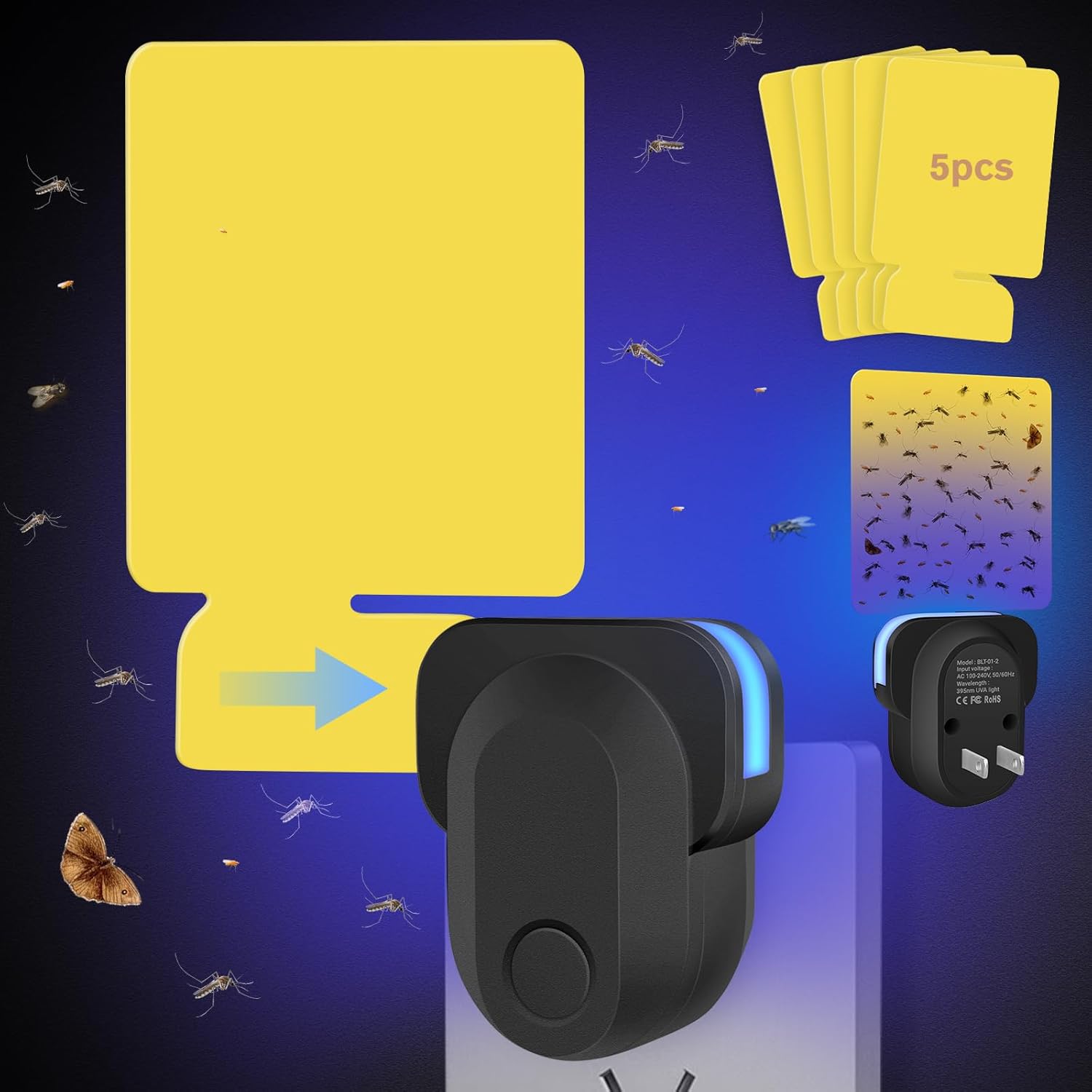 Amazon.com : Electric Flying Insect Trap,2023 Latest Upgrade Flying ...