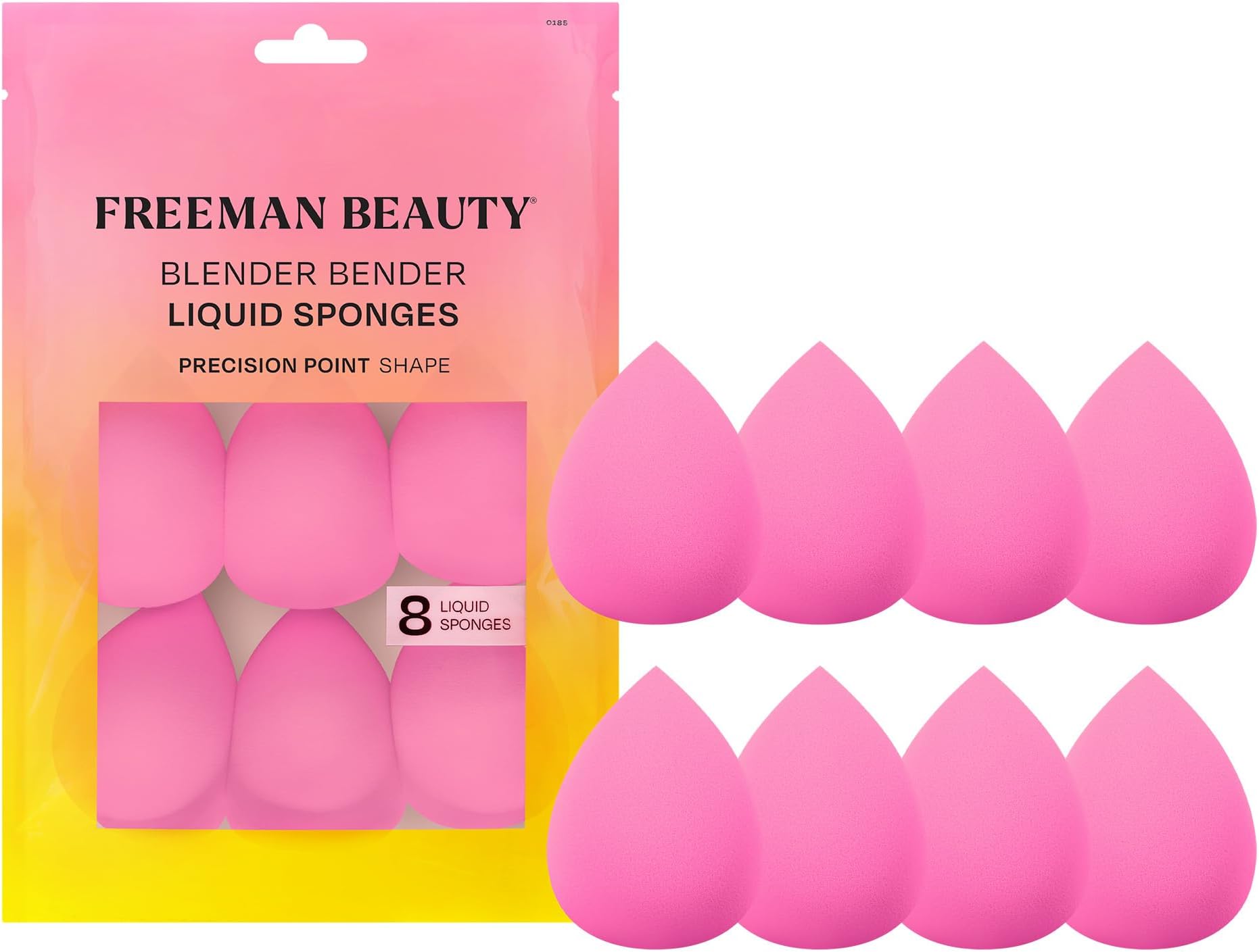 Amazon.com : Freeman 8 Count Blender Bender Makeup Sponge Set, For ...