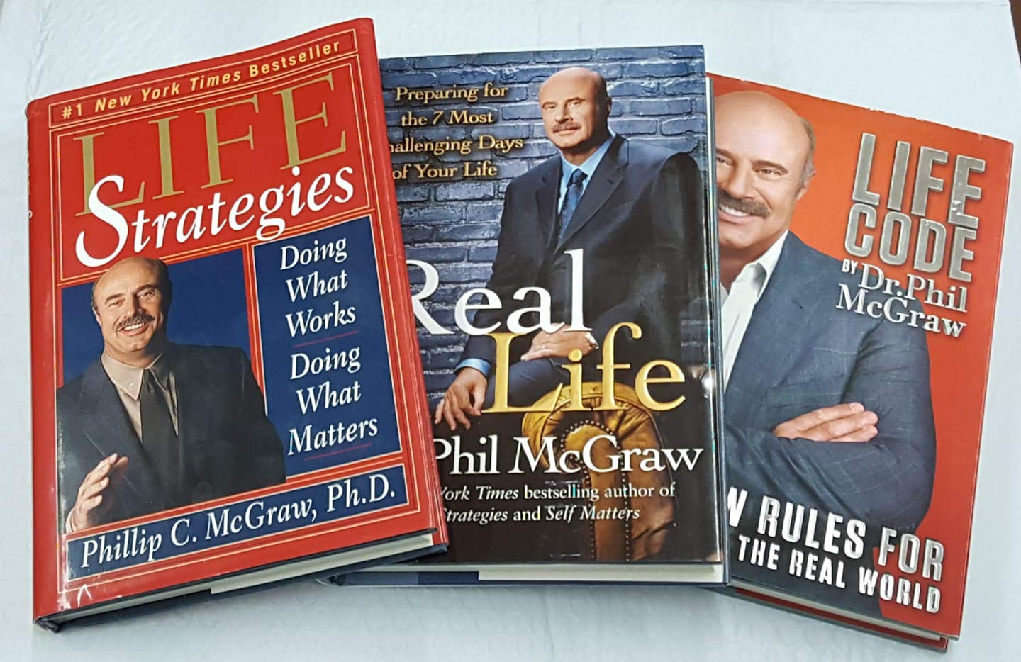 Set of 3 Dr Phil Books - Life Strategies, Real Life, and Life Code ...