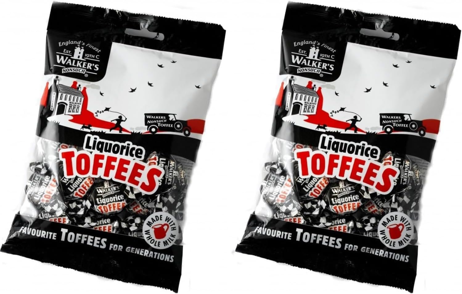 Amazon.com : Walkers' Nonsuch English Creamy Toffees | with Whole Milk ...