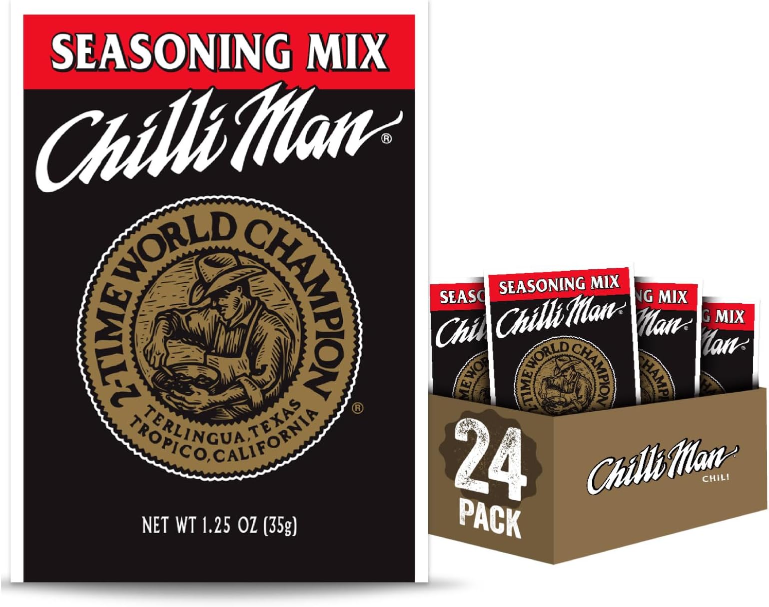 Amazon.com : Williams Chili Seasoning Mix, 1-Ounce Packets (Pack of 24 ...
