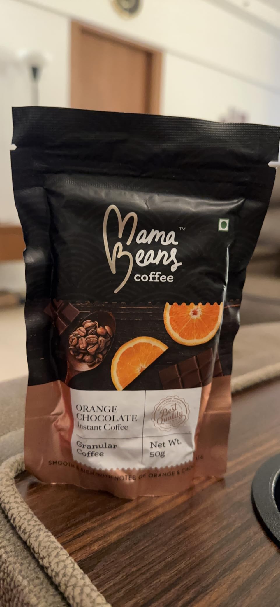 Mama beans Vanilla Instant Flavoured Coffee| Low Calorie 50 Grams For ...