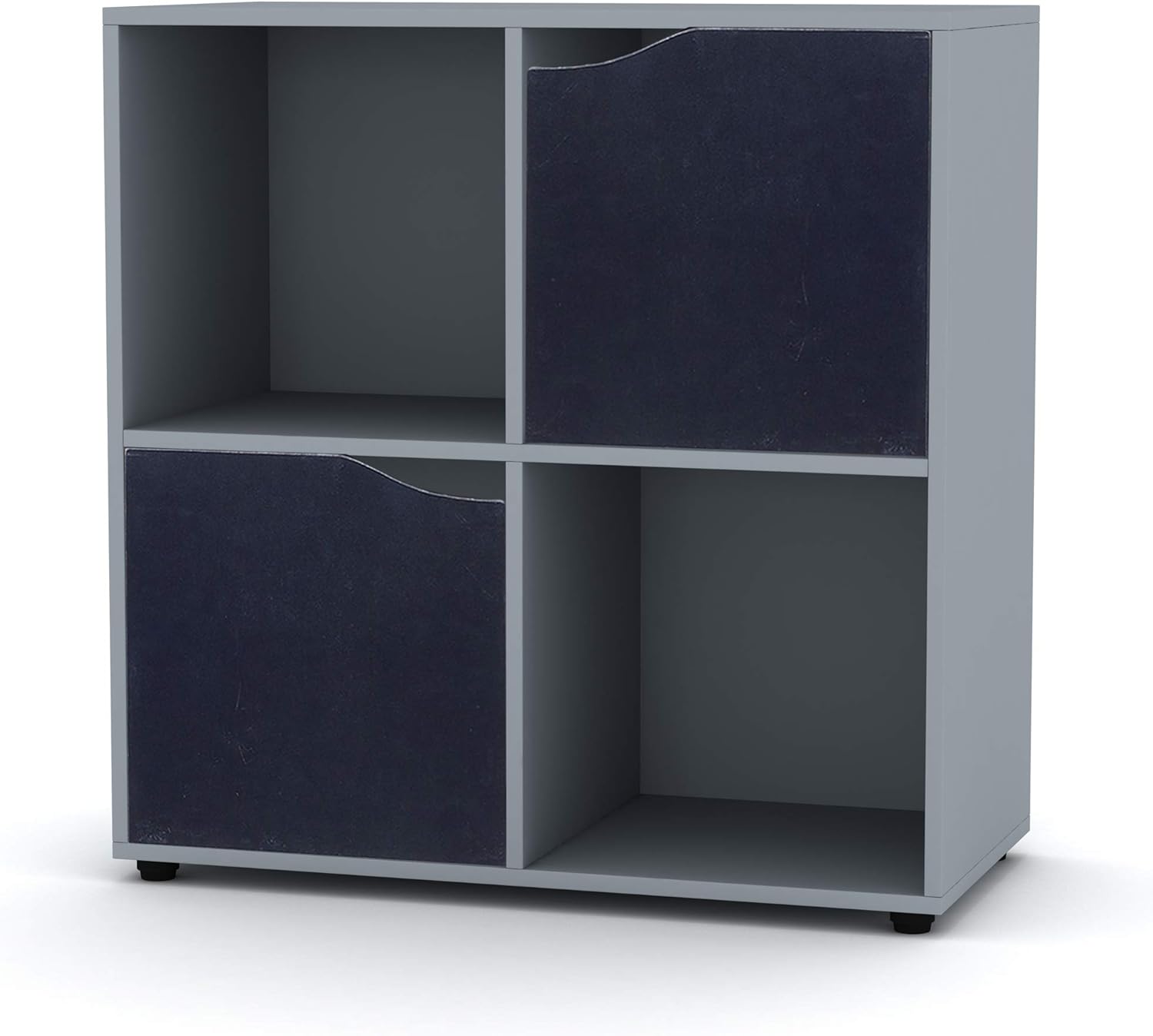 URBNLIVING Wooden Grey Cube Bookcase Shelving Display Shelves Storage ...