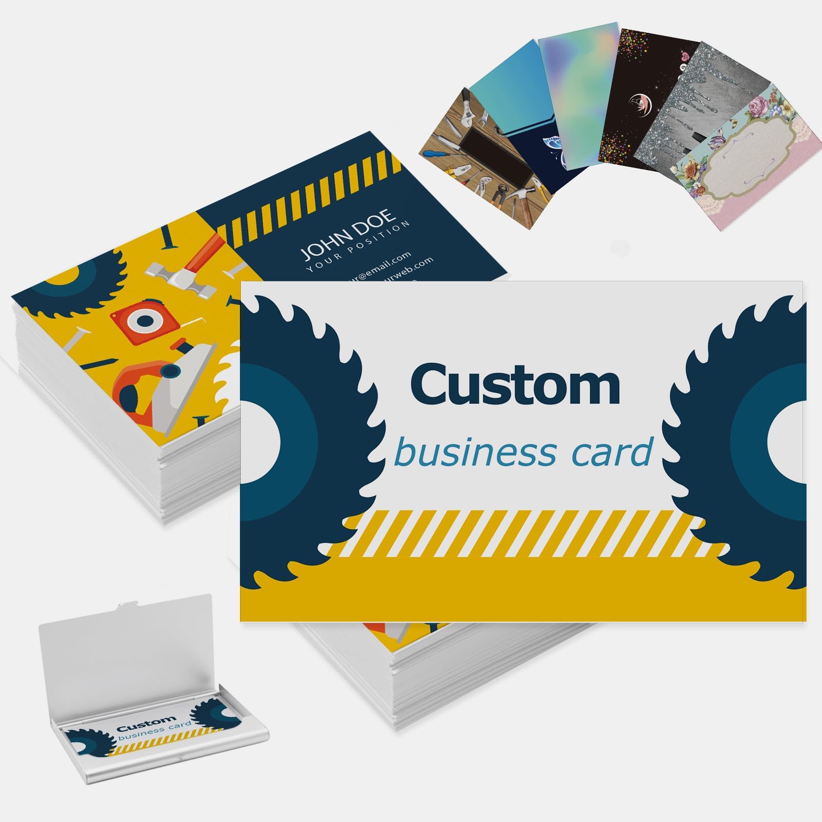 Amazon.com : Custom Business Cards Customized with Logo Photo ...