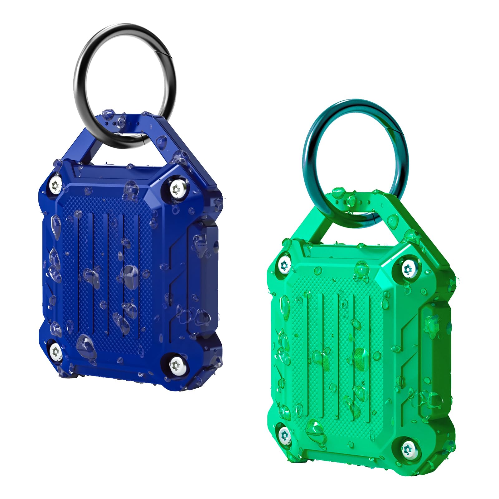 Amazon.com: DOVICK- Waterproof Airtag Keychain Holder Case,Screw Full ...