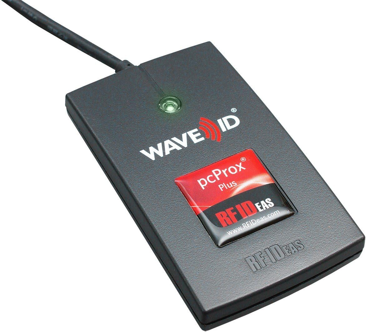 RF IDeas pcProx Plus USB 2.0 Black Smart Card Reader (Black, USB 2.0 ...