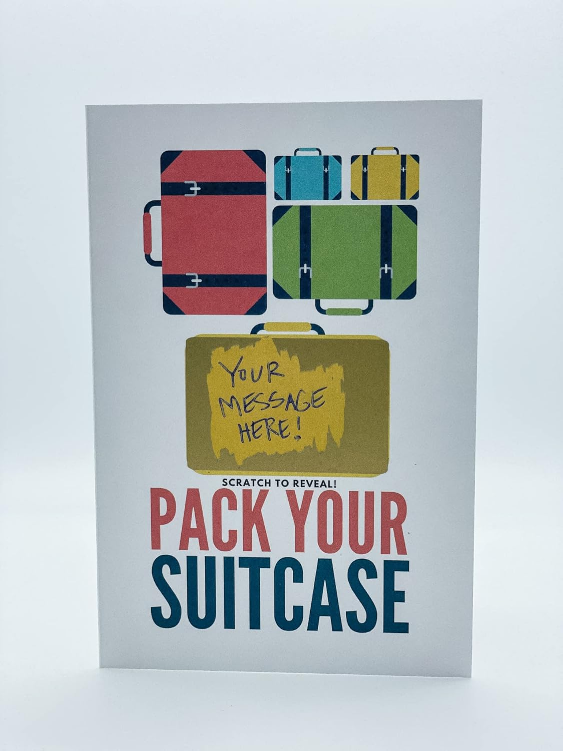 Amazon.com: Pack Your Bags Travel Card Scratch To Reveal Your Personal ...