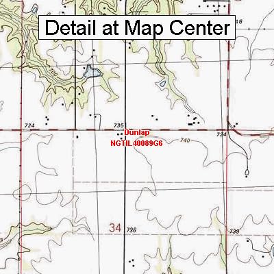 Amazon.com : USGS Topographic Quadrangle Map - Dunlap, Illinois (Folded ...