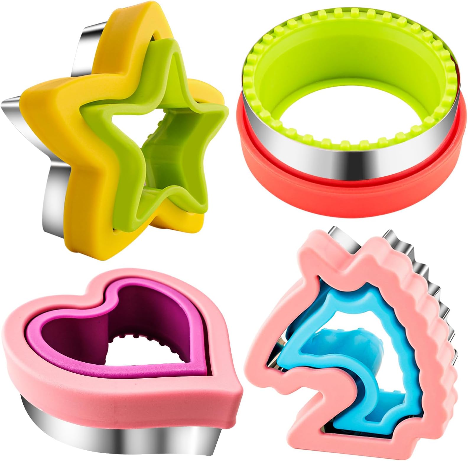 Amazon.com: Cookie Cutters 8 Pieces Biscuit Sandwich Cutter Dolphin ...