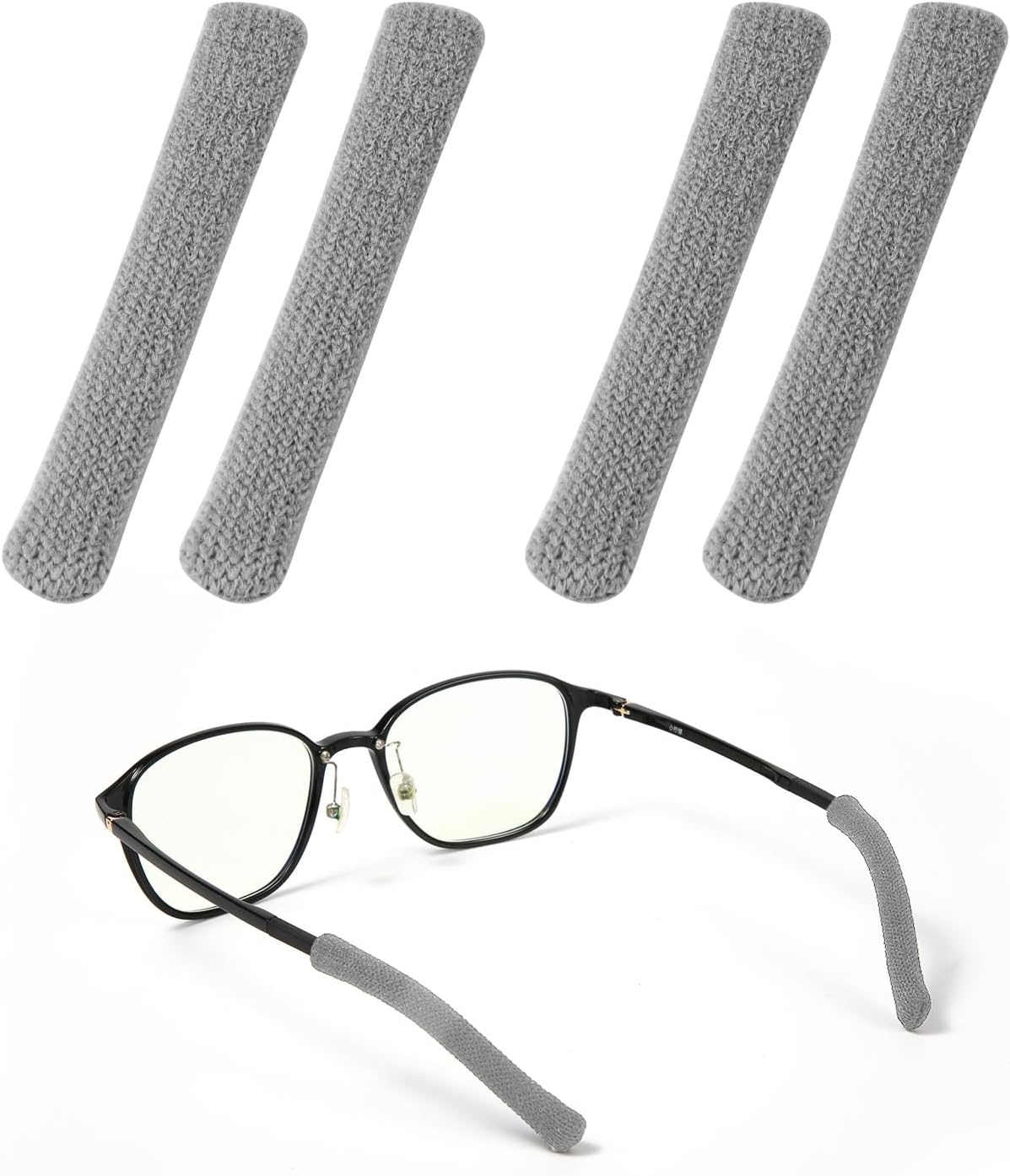 Amazon.com: BOXOB 4pcs Eyeglasses Temple Tips Sleeve Retainer, Upgrade ...