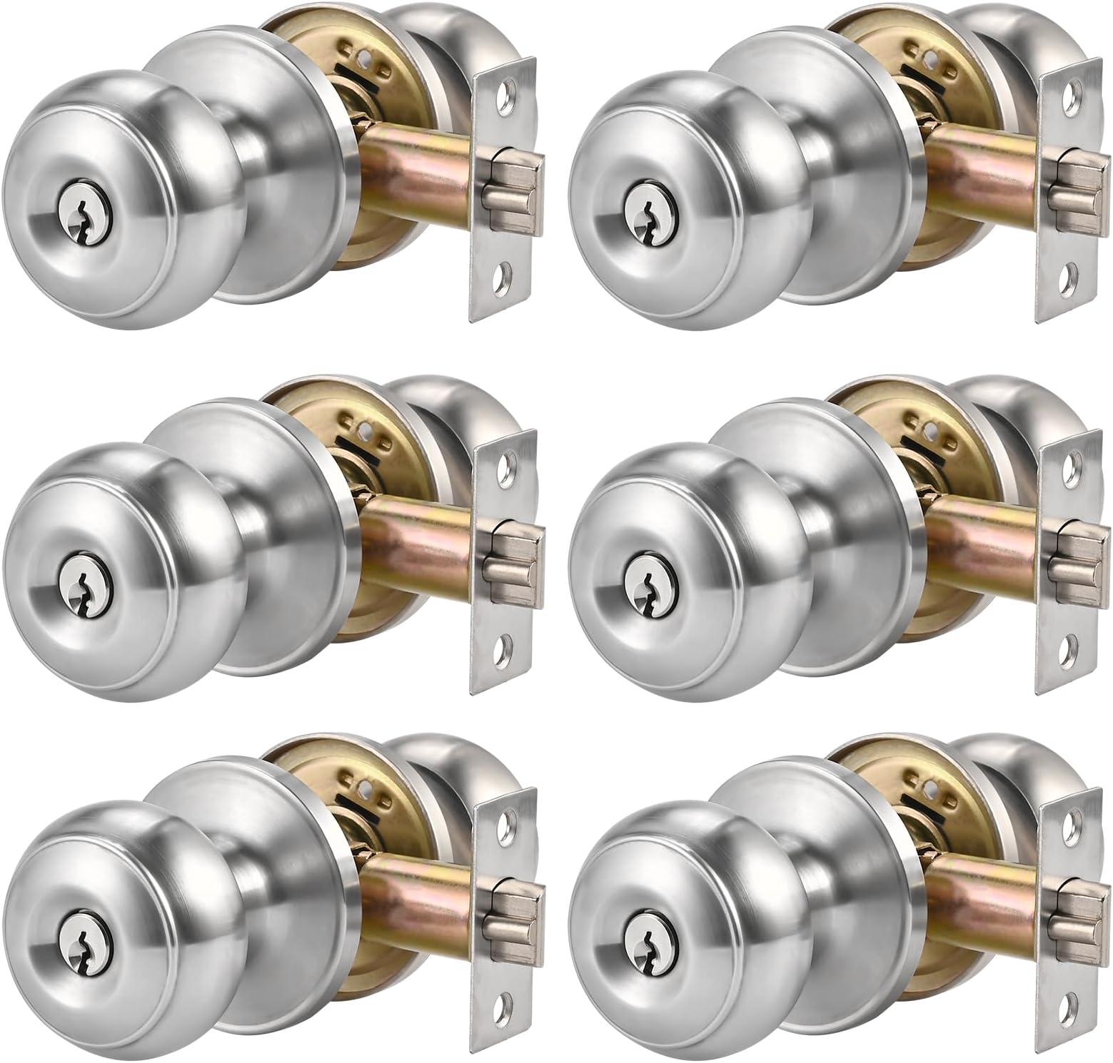 SUNTAI Privacy Door Knobs Keyless Interior Locks for Bedroom or ...