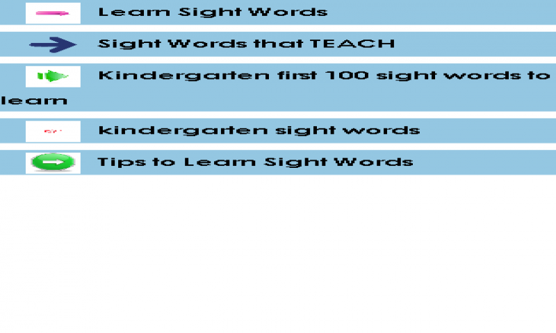 Sight Words Learning - App on Amazon Appstore