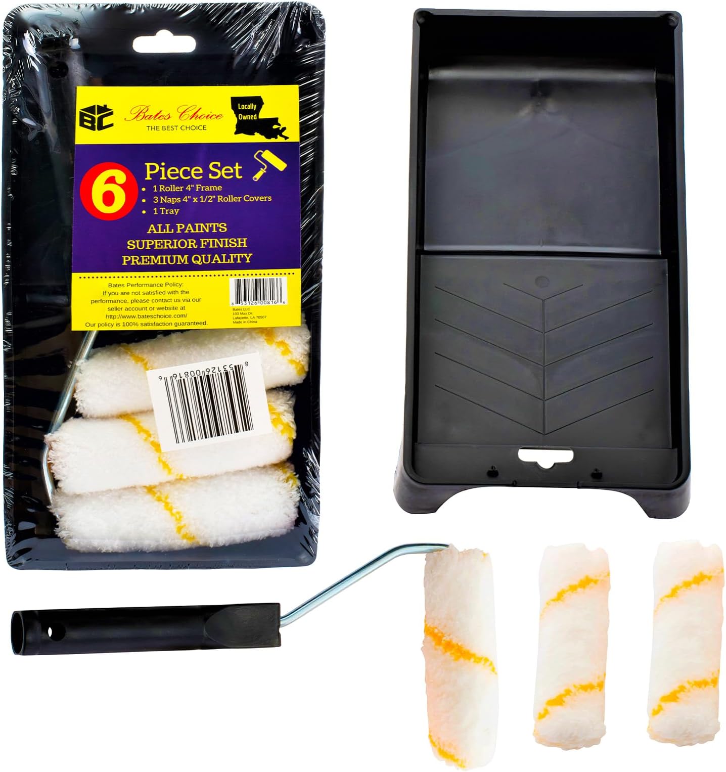 Amazon.com: Pro Grade - Paint Roller Tool Kit - 10 Piece Painting Set ...