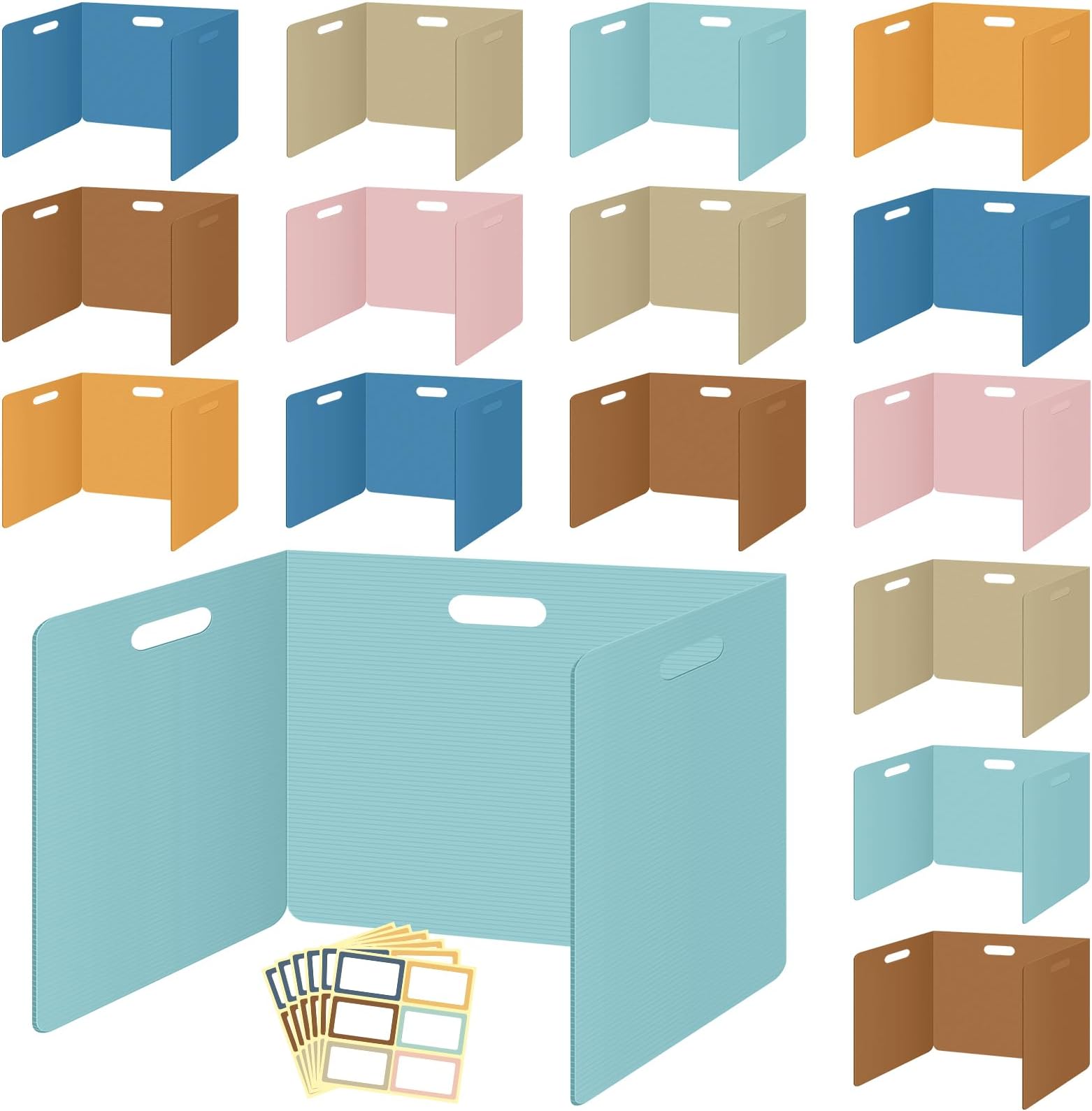 Amazon.com : Patelai 24 Pack Privacy Folders, Plastic Privacy Boards ...