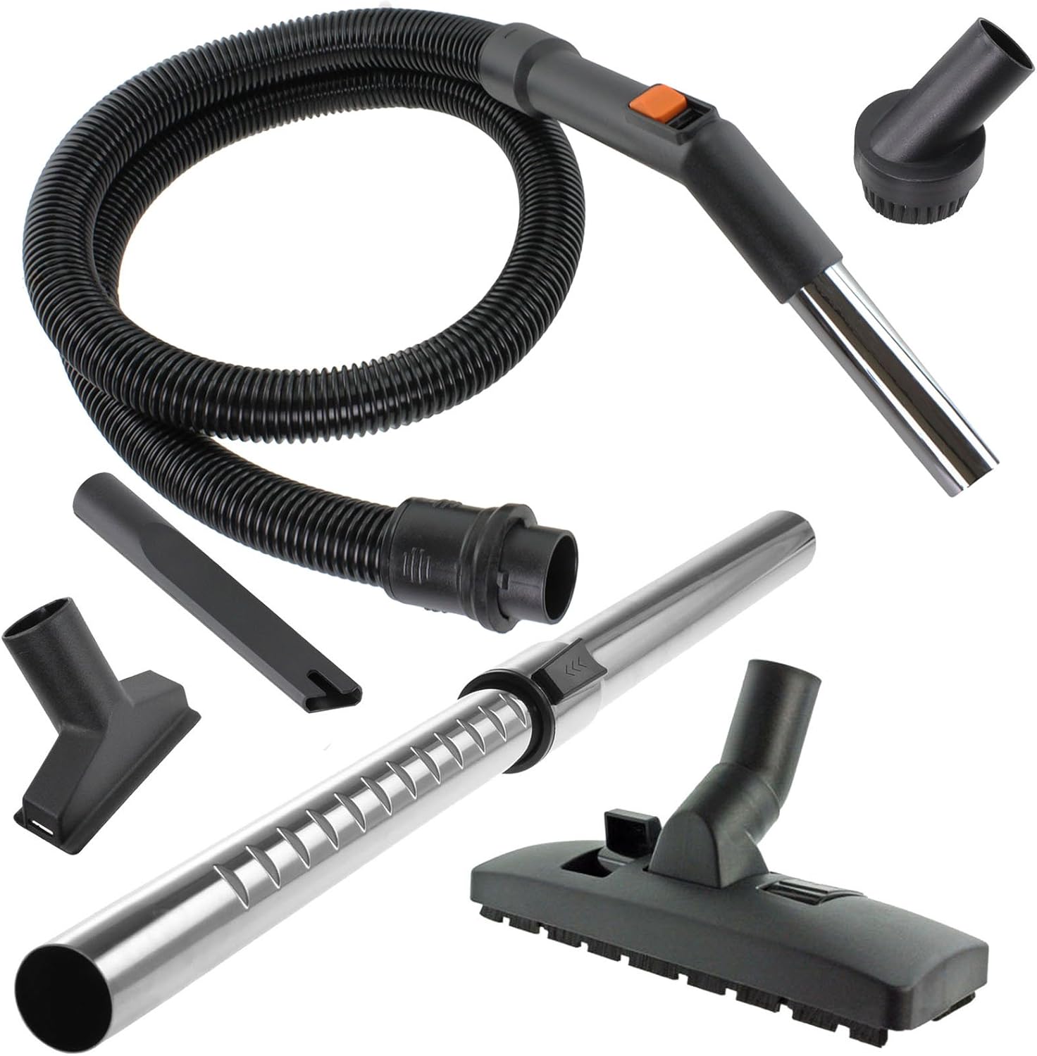 SPARES2GO 4 Lug Metal End Hose Extension Rod/Attachment Hoover Tool Kit ...