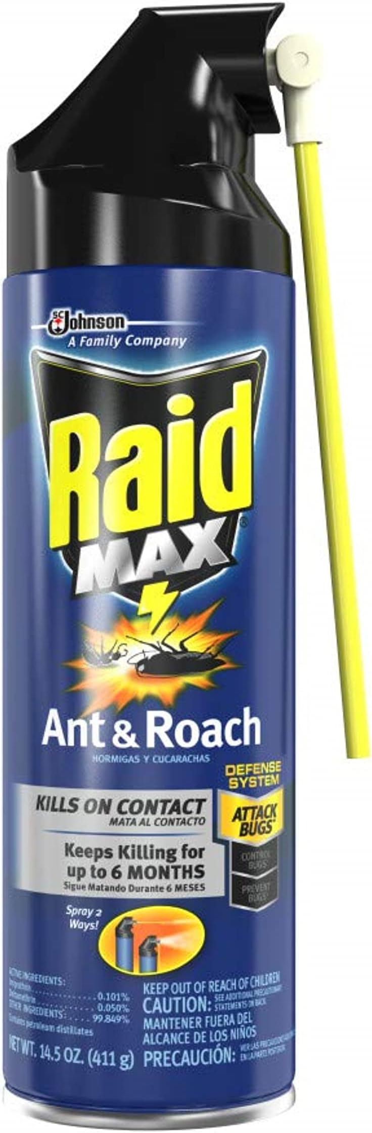 Amazon.com: Raid Max Ant and Roach Spray,14.5 Ounce (Pack of 6) : Patio ...