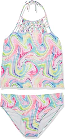 Amazon.com: Sugar & Jade Girls' Teen 2-Piece Tankini Swimsuit ...
