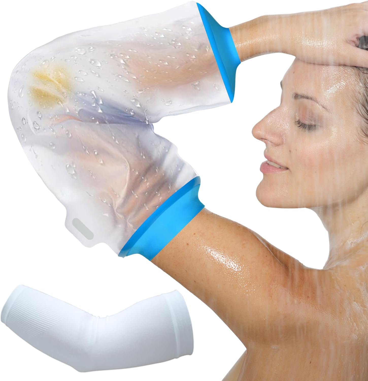 PICC Line Shower Cover for Upper Arm, Waterproof Elastic Neoprene PICC ...