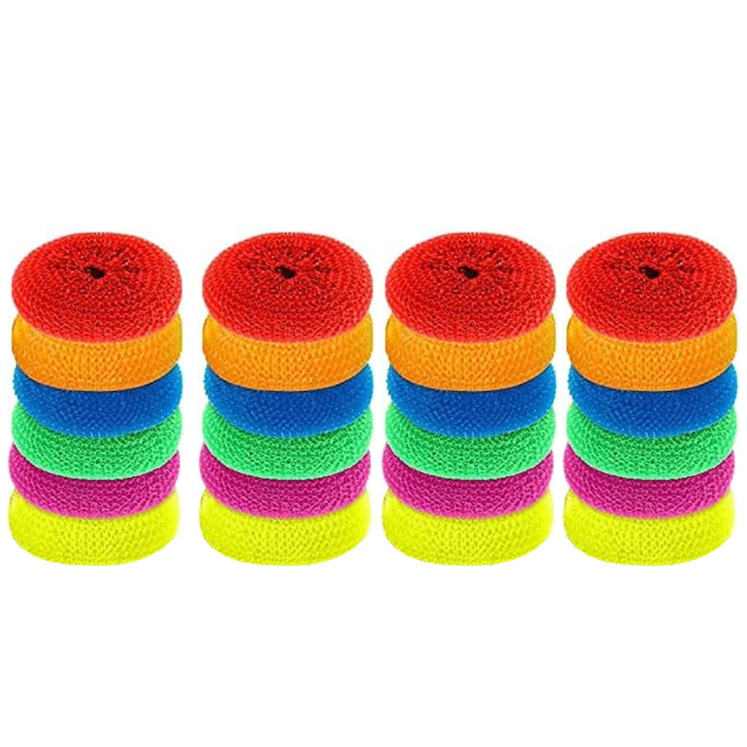 Apics Plastic Scrubber Round Nylon Scrubbers for Teflon Pots and Pans ...